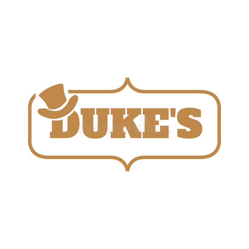 Simple Wordmark Dukes Stock Illustrations – 4 Simple Wordmark Dukes ...