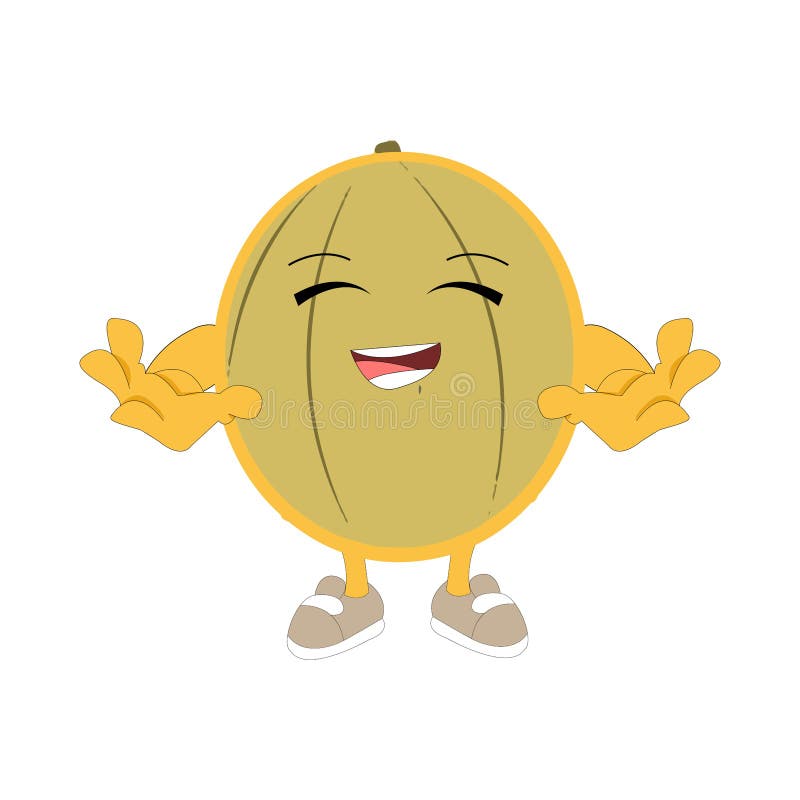 Duku Kawaii Cartoon Fruit Vector Illustration Stock Illustration ...