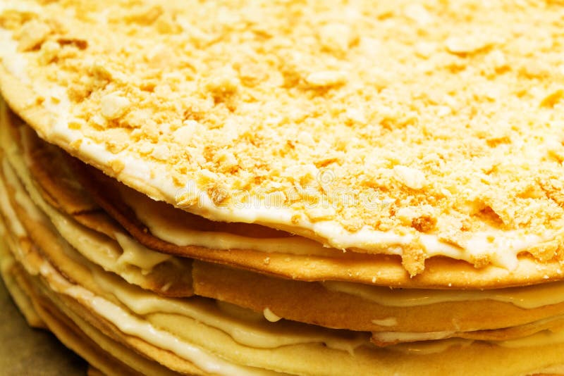 Dulce napoleon de la torta foto de archivo. Imagen de azul - 92073126