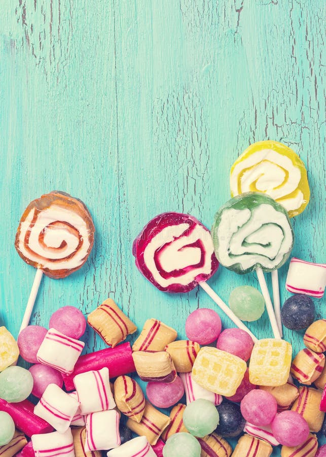 Dulces de color pastel foto de archivo. Imagen de fondo - 244541864