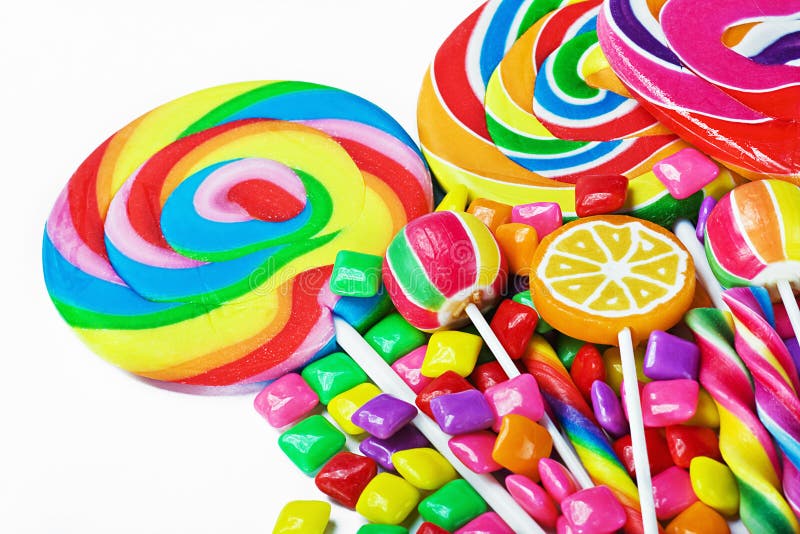 Dulces Multicolores Y Chicle Foto de archivo - Imagen de caramelo ...