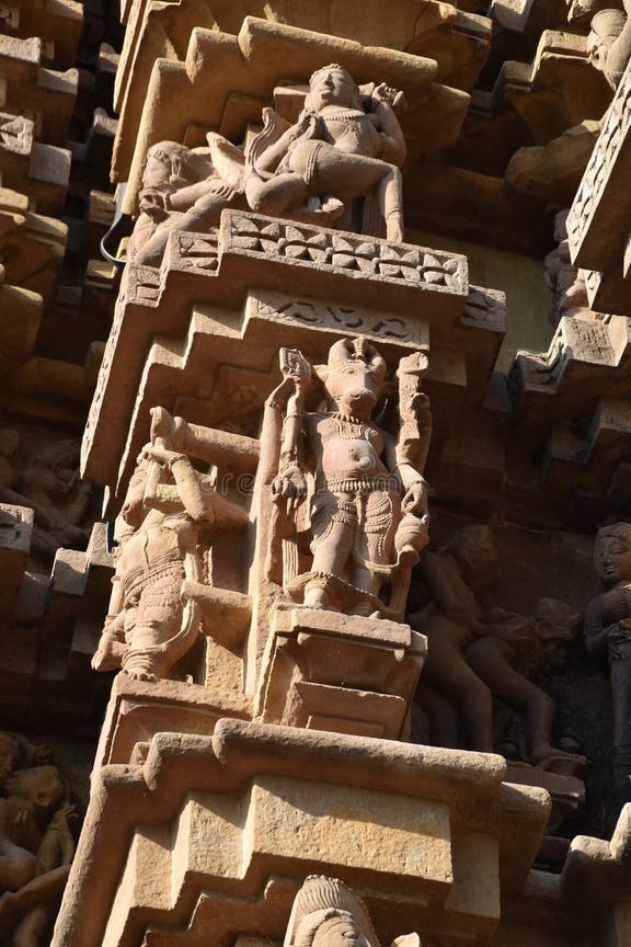 Dulha Dev Temple Architecture in Khajuraho Stock Photo - Image of ...