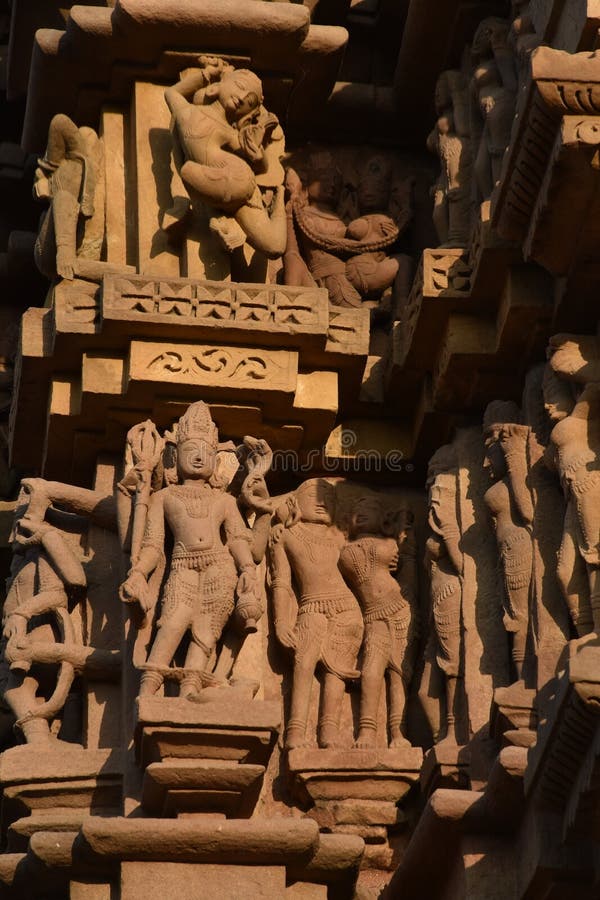 Dulha Dev Temple Architecture in Khajuraho Stock Image - Image of ...