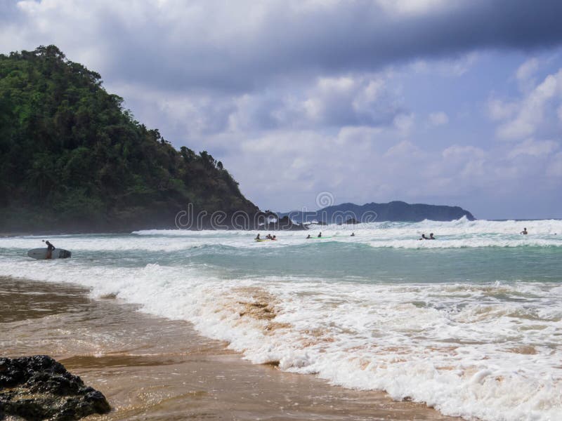 Duli Beach, El Nido, Palawan Stock Photo - Image of blue, outdoor ...