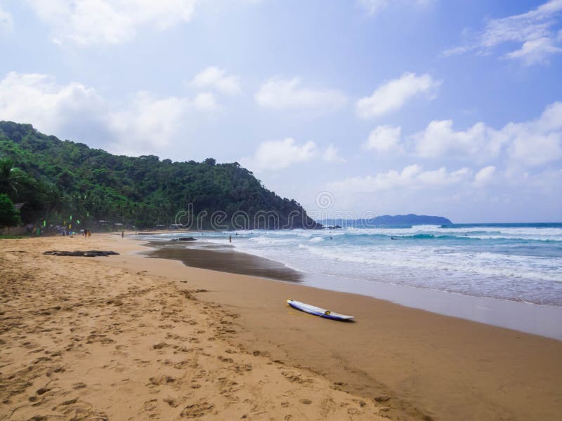 Duli Beach, El Nido, Palawan Stock Photo - Image of palm, relax: 284055602