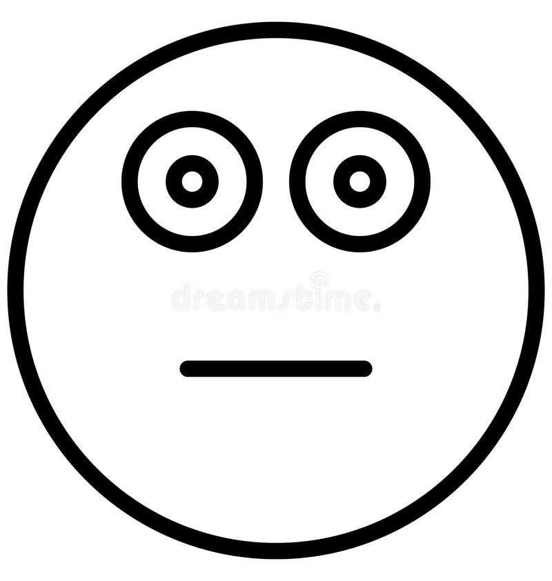 Dull, Emoticons Vector Isolated Icon Which Can Easily Modify or Edit ...