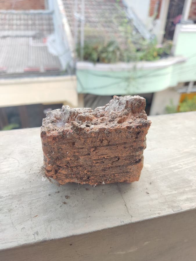 Dull pieces of brick stock image. Image of architecture - 284565903