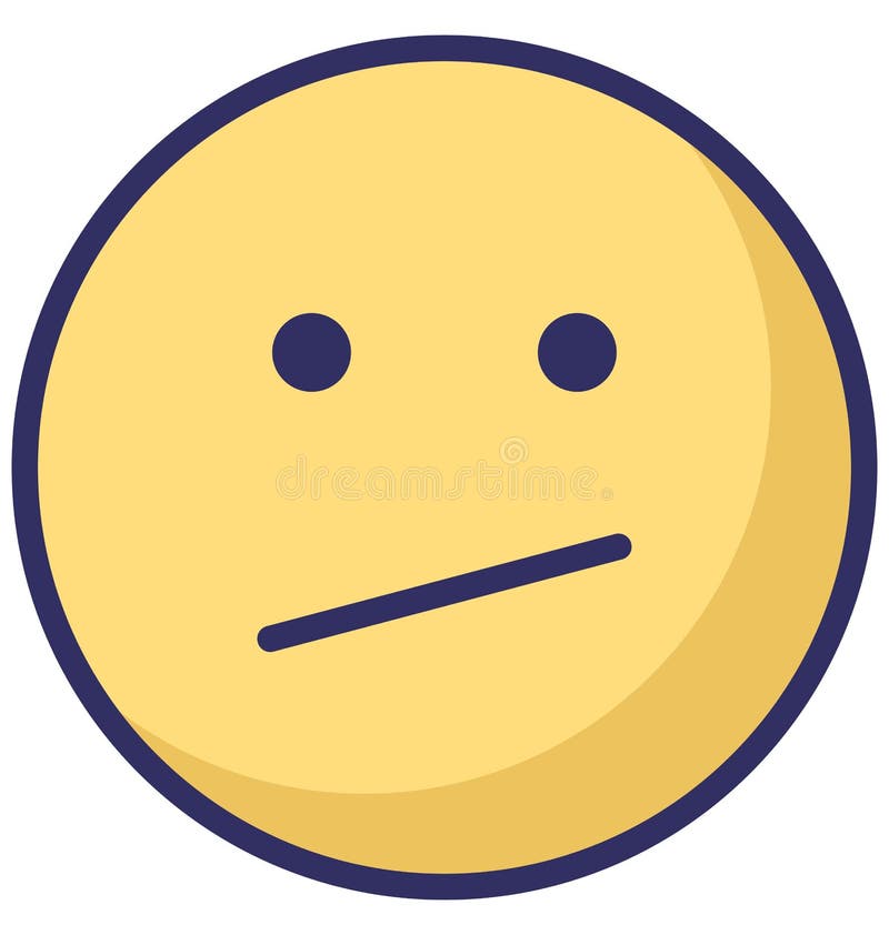 Dull, Emoticons Vector Isolated Icon Which Can Easily Modify or Edit ...