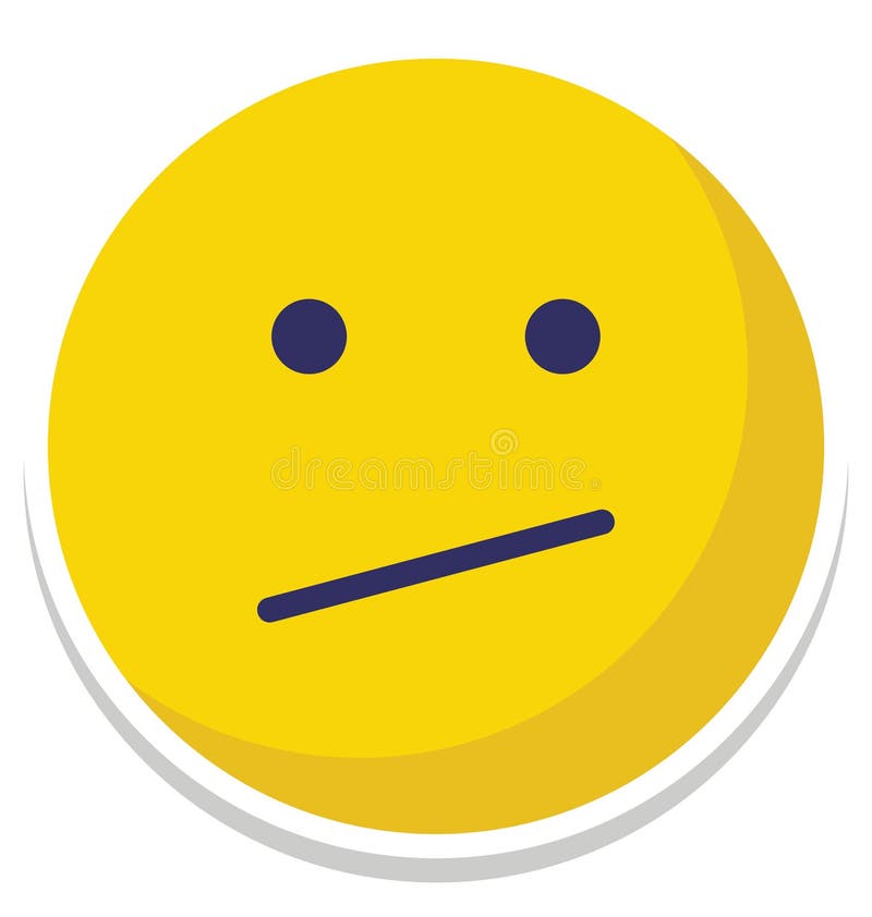 Dull, Emoticons Vector Isolated Icon Which Can Easily Modify or Edit ...