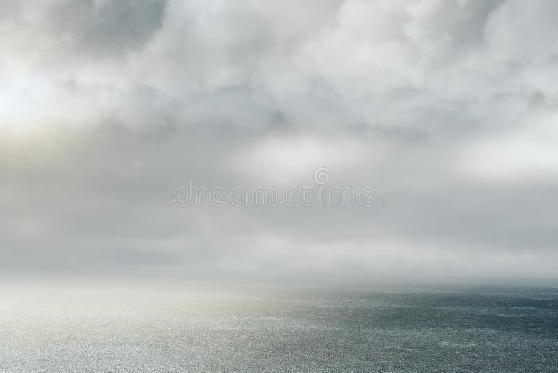 Creative Dull City Background with Gray Clouds and Mock Up Place. View ...