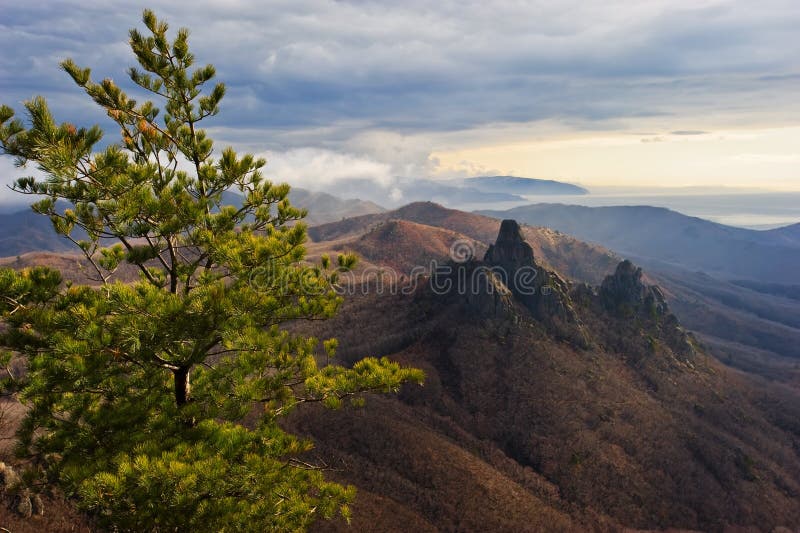 Dull spring. stock photo. Image of natural, mountain - 24117120