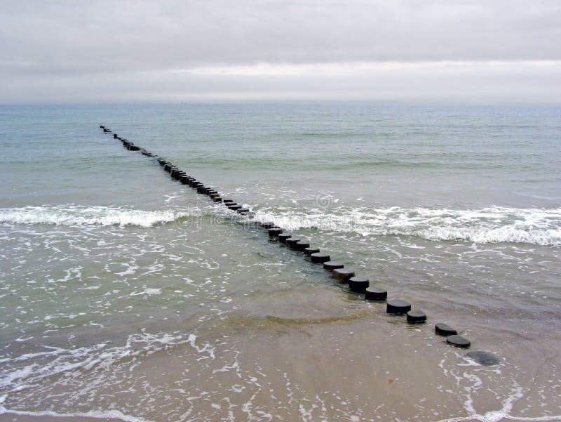 Beach in dull weather stock photo. Image of travel, surf - 14421708