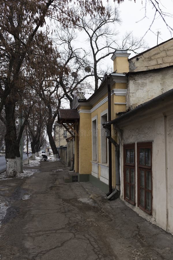 Dull winter street stock photo. Image of season, magic - 180107440