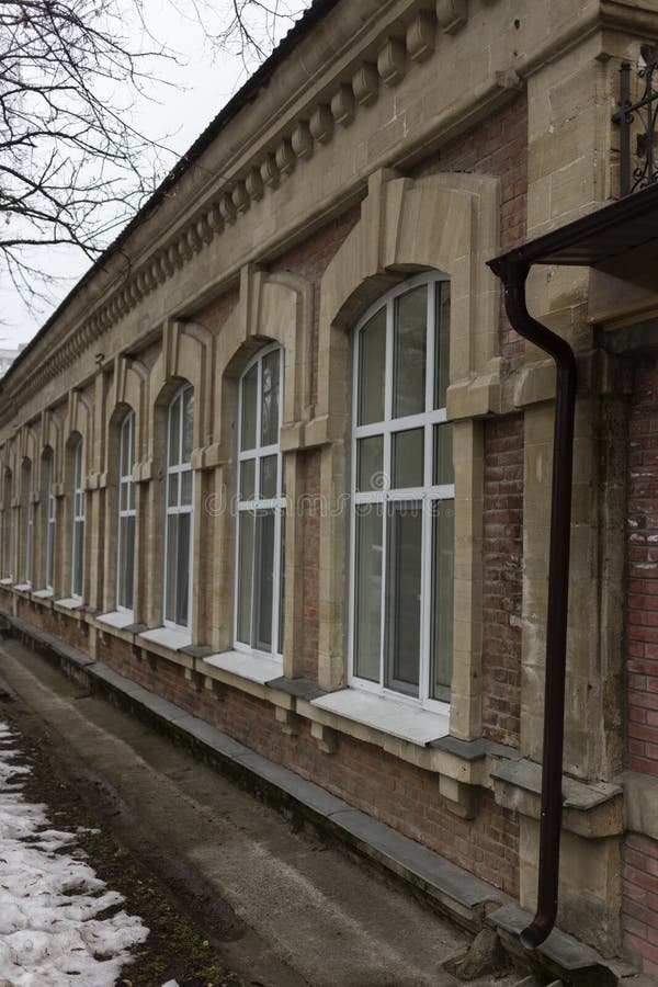 Dull winter street stock image. Image of branch, trace - 180107719