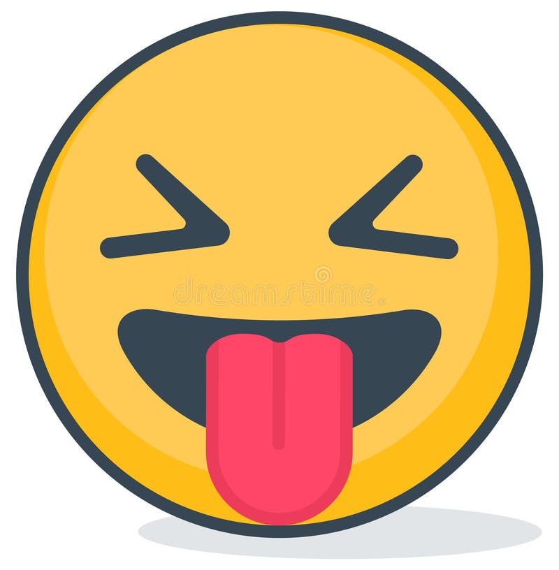 Dum Emoticon Isolerad Emoticon Vektor Illustrationer - Illustration av ...