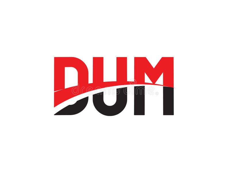 DUM Letter Initial Logo Design Vector Illustration Stock Vector ...
