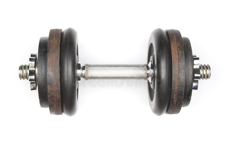 Metal dumb-bell stock photo. Image of isolated, weights - 8228056