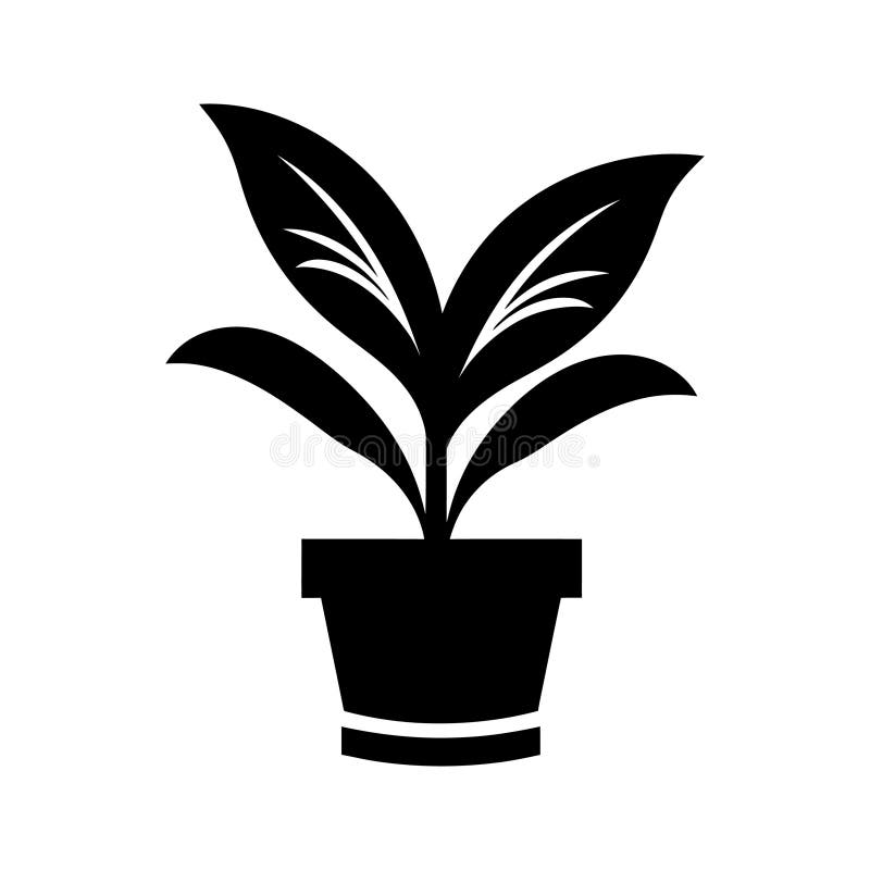 Dumb Cane plant Icon stock vector. Illustration of icon - 297319730