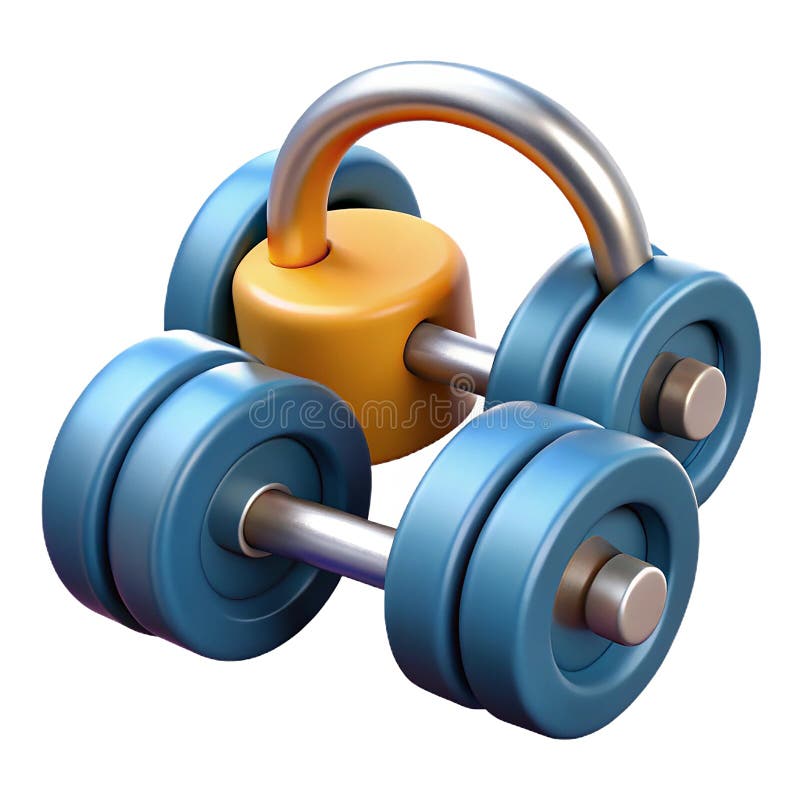 Dumbbell Collars Set with Locking Mechanism Stock Illustration ...