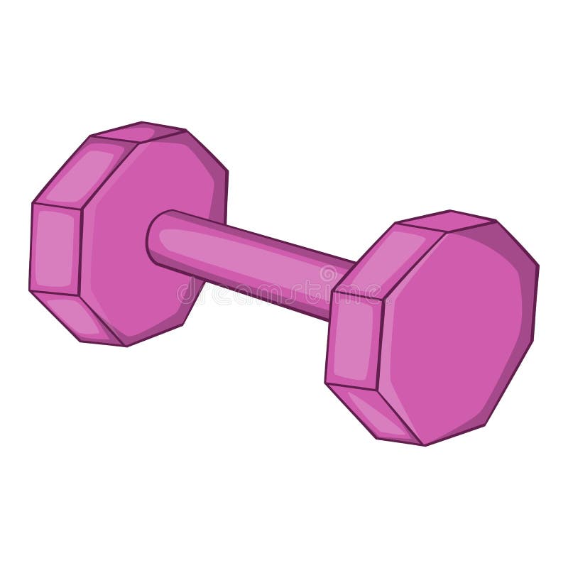 Dumbbell Icon, Cartoon Style Stock Vector - Illustration of active ...