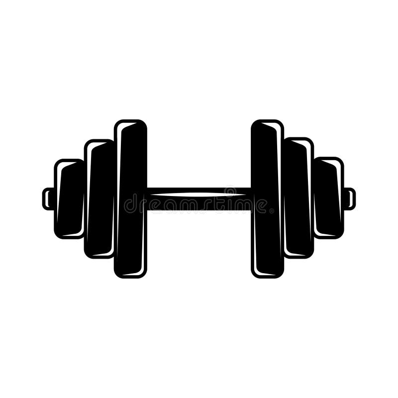 Dumbbell Icon Vector Design Template Basic RGB Stock Vector ...