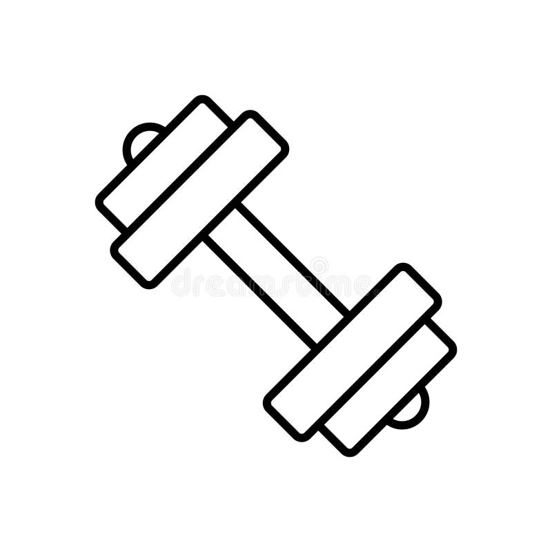 Dumbbell Icon Vector Design Templates Simple and Modern Stock Vector ...