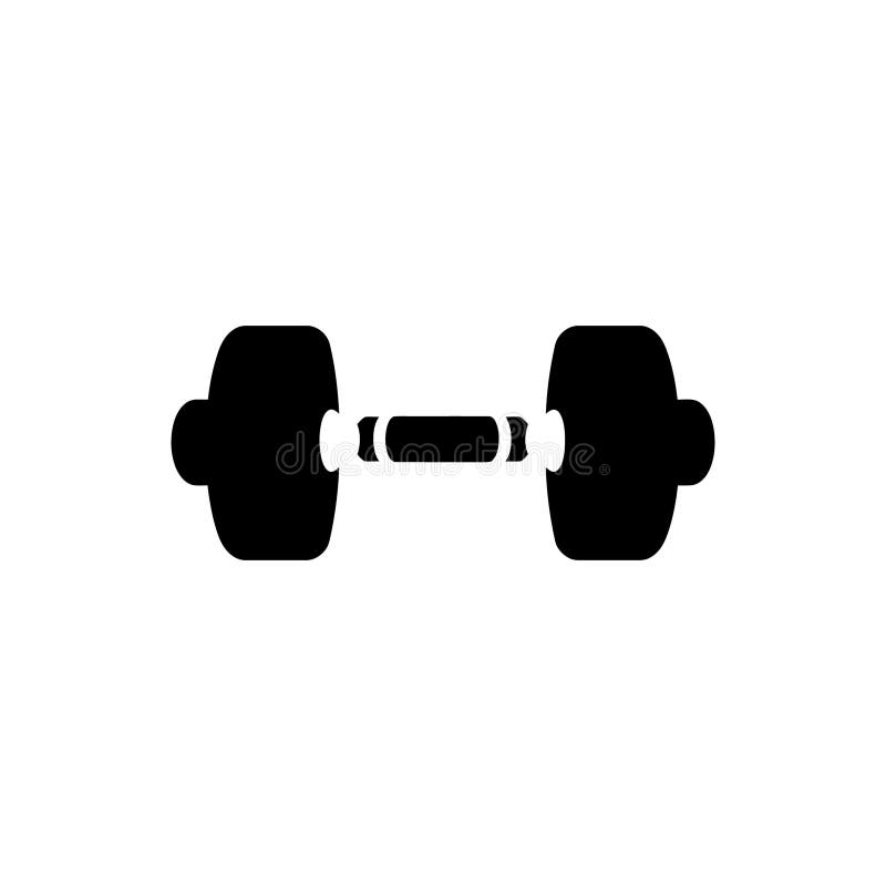 Dumbbell Icon stock vector. Illustration of symbol, icon - 296706983