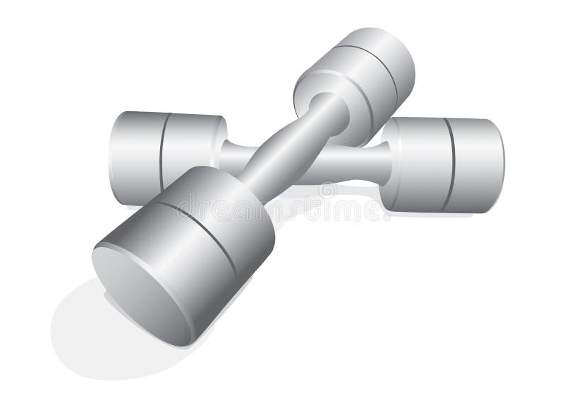 Dumbbell stock vector. Illustration of musculature, exercise - 62599733