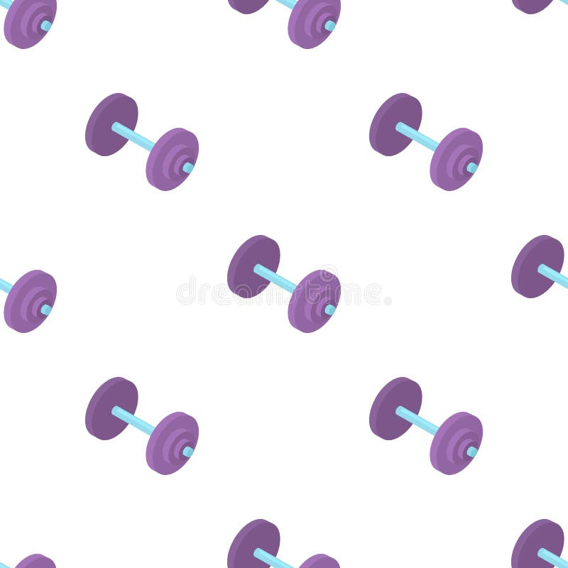Dumbbell Pattern Seamless Vector Stock Vector - Illustration of ...