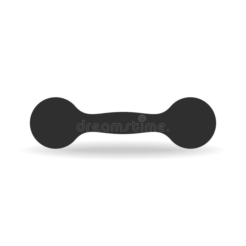Dumbbell Sign in the Circle Stock Vector - Illustration of circle ...