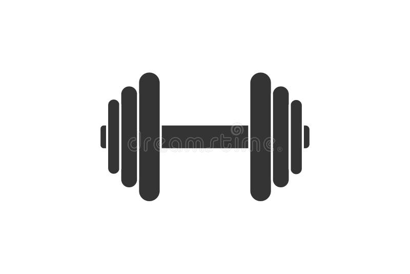 Dumbbell Simple Icon and Simple Flat Symbol for Web Site, Mobile, Logo ...