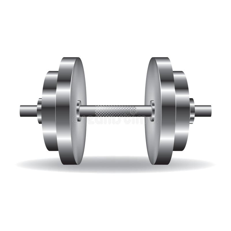 Dumbbell. Vector Illustration Decorative Design Stock Vector ...