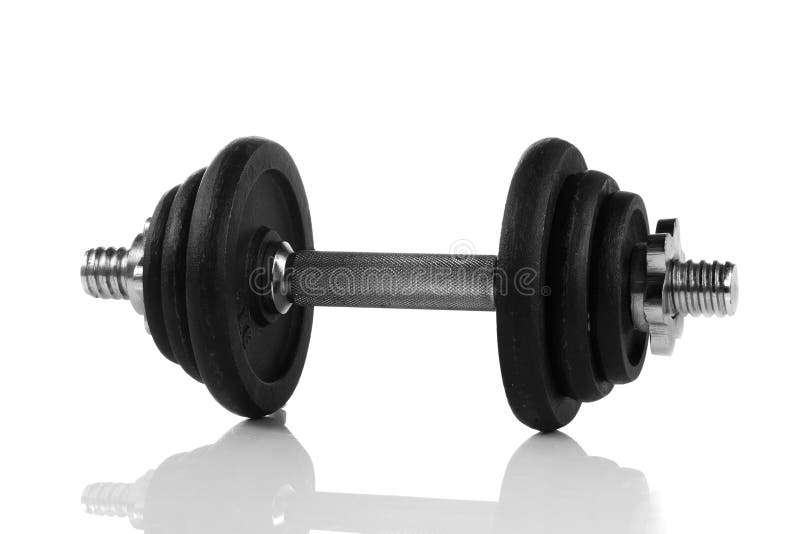Dumbbell Weight Isolated on White Background Sport Gym Object Stock ...