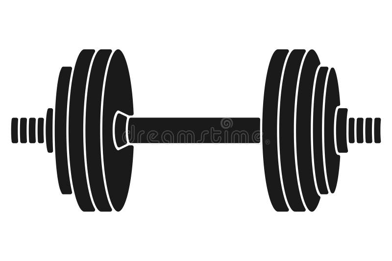 Dumbbell Weight Lifting Vector Stock Vector - Illustration of weight ...