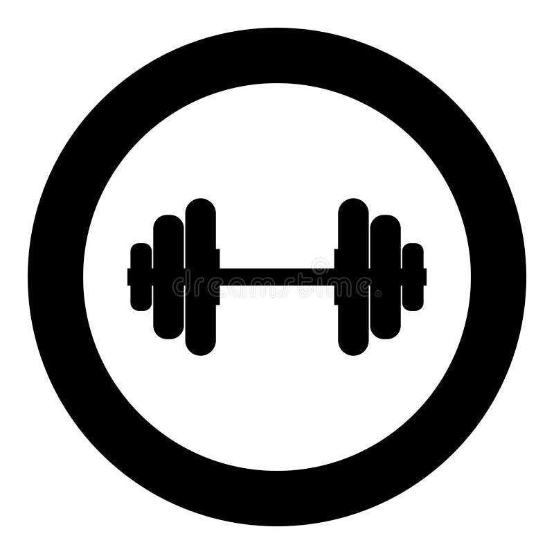 Dumbbell Icon Circle Stock Illustrations – 2,124 Dumbbell Icon Circle ...