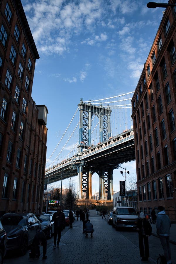 DUMBO Manhattan Bridge New York City Editorial Photography - Image of ...