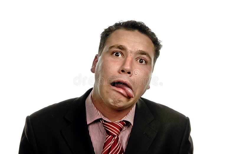 Dummer Mann stockfoto. Bild von kursteilnehmer, denken - 94799962