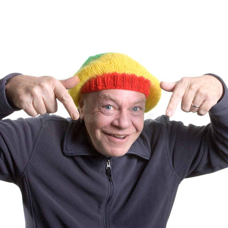 Dummer alter Mann stockbild. Bild von lustig, augenbrauen - 12539455