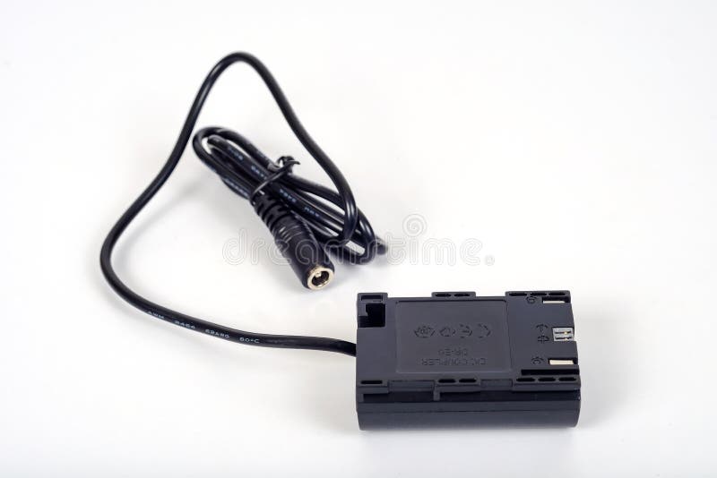 Dummy Battery Pack for Camera on White Stock Image - Image of camera ...
