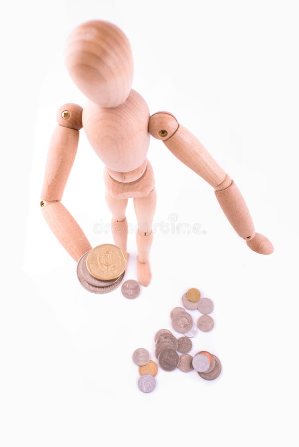 Dummy with coins stock image. Image of pattern, concepts - 7305425