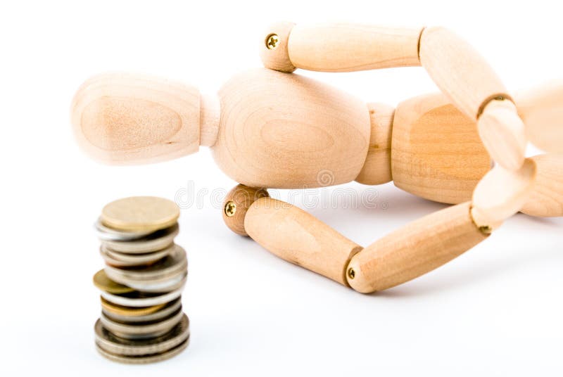 Dummy with coins stock photo. Image of pattern, investment - 7305426