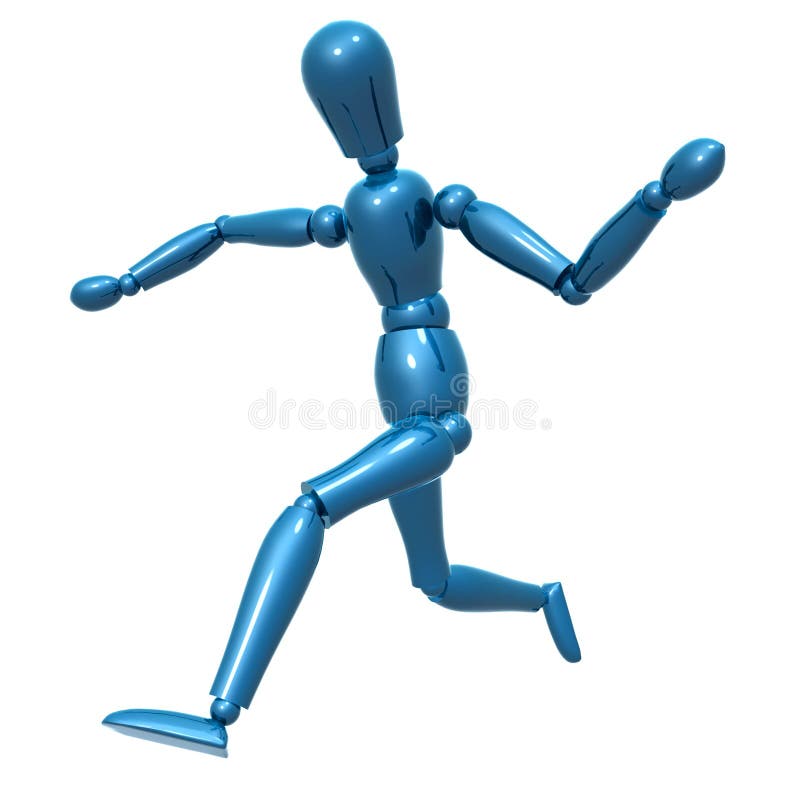 Dummy Figure Doll Confronting Pose Stock Illustration - Illustration of ...