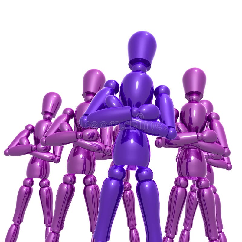 Team leader stock illustration. Illustration of team, figure - 6445065