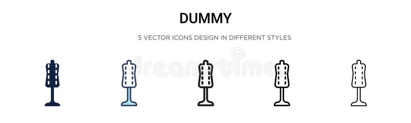 Dummy Icon in Filled, Thin Line, Outline and Stroke Style. Vector ...