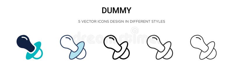 Dummy Icon in Filled, Thin Line, Outline and Stroke Style. Vector ...