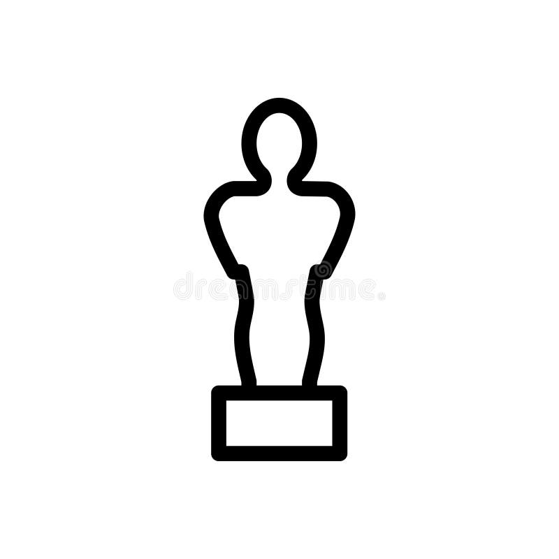 Dummy Vector Thin Line Icon Stock Vector - Illustration of hair ...