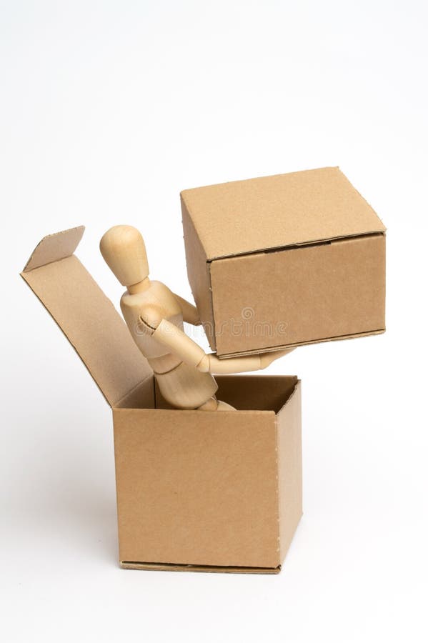 Dummy with pack stock photo. Image of doll, filling, isolated - 60261552