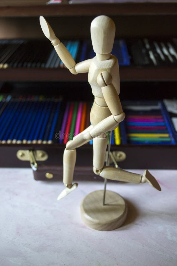 Dummy for Sketching and Tools for Drawing on the Table. Stock Image ...