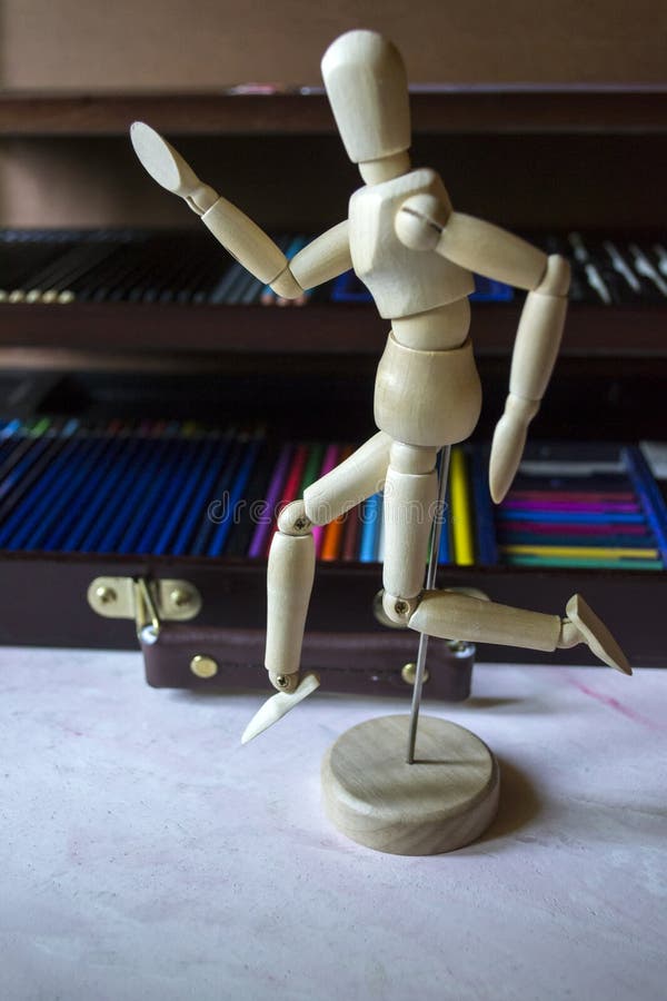 Dummy for Sketching and Tools for Drawing on the Table. Stock Image ...