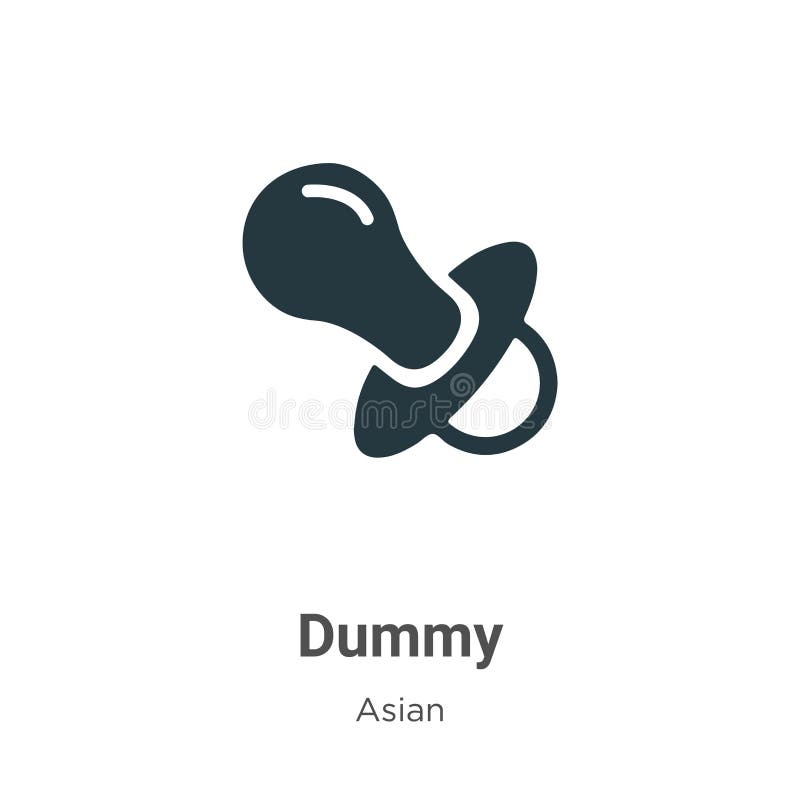 Dummy Vector Icon on White Background. Flat Vector Dummy Icon Symbol ...